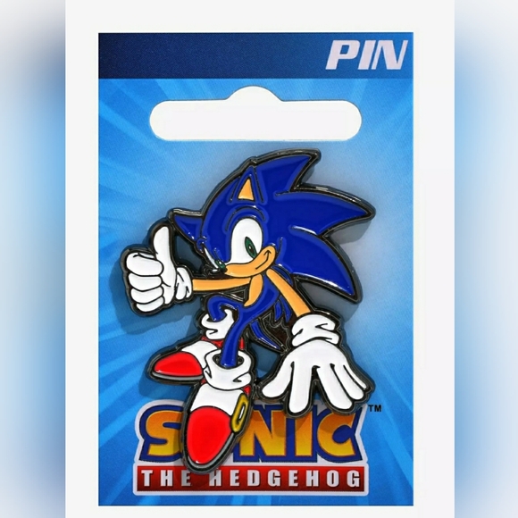 Sega | Jewelry | New Sonic The Hedgehog Enamel Pin Sega Branded | Poshmark
